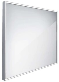 Nimco - Zrcadlo s LED osvětlením, 60x60 cm, hliník ZP 13066