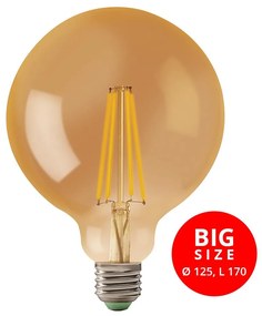Brilum | LED Žárovka LEDSTAR AMBER G125 E27/8W/230V 2200K | B3370