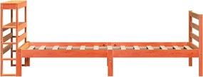 Postel bez matrace voskově hnědá 75 x 190 cm masivní borovice 3305836