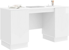 Stůl Bílá s vysokým leskem 142,5 x 50 x 75 cm Kompozitní dřevo 3414625