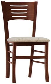 Stima Židle ATALA s čalouněným sedákem Odstín: Buk, Látky: TRISTAN arancio 15