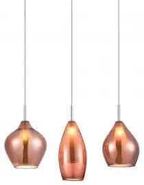 Industriální lustr Amber 3 měděná