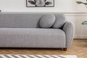Designová rohová sedačka Jamiya 273 cm světle šedá - levá