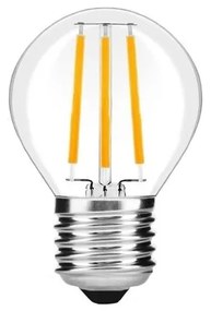 Prémiová retro LED žárovka E27 6W 806lm G45 denní, filament, ekv. 60W, 3 roky