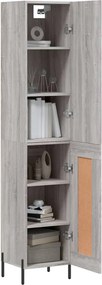 Skříň highboard šedá sonoma 34,5 x 34 x 180 cm kompozitní dřevo 3199119