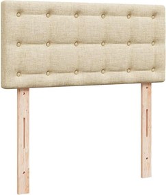 Box spring postel s matrací krémová 80 x 200 cm textil 3287302