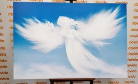 Obraz podoba anděla v oblacích - 90x60 cm