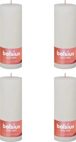 Bolsius Rustikální válcové svíčky Shine 4ks 190x68 mm [440839] Barva: Kořeněná hnědá