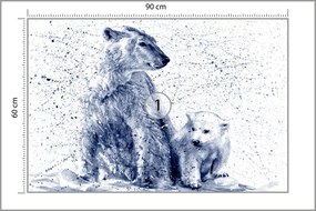 Fototapeta Lední Medvědi Omyvatelný vlies 416x254