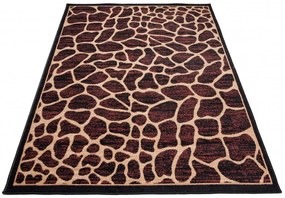 Chemex Moderní koberec Atlas - tygrovaný 3 - černý Rozměr koberce: 70x130 cm