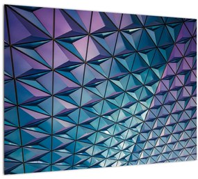 Skleněný obraz - barevná struktura (70x50 cm)