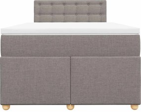 Box spring postel s matrací taupe 120x190 cm textil 3286637