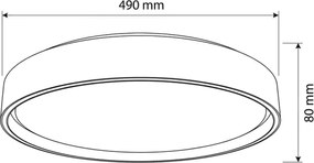 Brilagi-LED Stmív. svítidlo NANCI LED/60W/230V 3000-6500K pr. 49 cm bílá +DO
