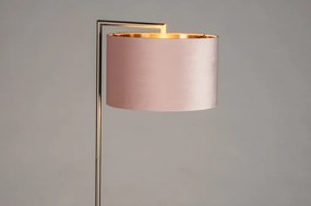 Stojací designová lampa Pallas Pink Steel