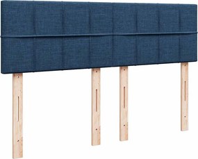 Box spring postel s matrací modrá 140x190 cm textil 3288189