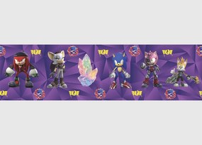 Dětská samolepící bordura na zeď Sonic Prime | 5 m x 13.8 cm | DWBD8039