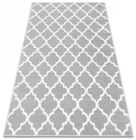Kusový koberec BCF Morad TRELIS Geometrický světle šedý Rozměr: 140x200 cm