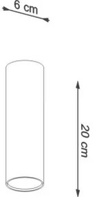 Stropní svítidlo SOLLUX Lagos 20cm GU10 1x40W bez zdroje SL.1001 černá