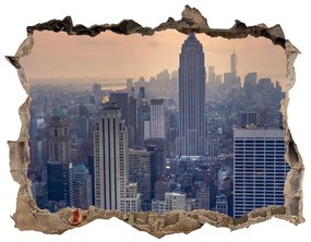 Wallmuralia Fototapeta díra na zeď 3D Manhattan New York 95x64 cm