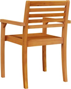 Zahradní židle 6 ks 59 x 55 x 85 cm masivní akáciové dřevo 3216304
