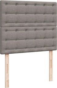 Box spring postel s matrací taupe 120x190 cm textil 3291625