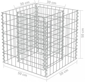 Gabionový vyvýšený záhon pozinkovaná ocel Dekorhome 450x90x50 cm