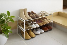 Yamazaki, Nastavitelná police na boty Frame 7209 Shoe Rack | bílá