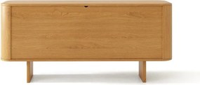 Komoda z dubového dřeva v přírodní barvě 160x76x45 cm Charlotte – Micadoni