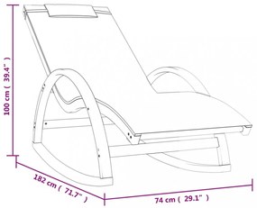 Houpací zahradní lehátko Dekorhome