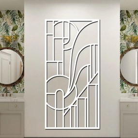 dřevo života Dřevěný panel na zeď GATSBY II Zvolte rozměr (cm): 30x60, Zvolte barvu dekoru: Bílá