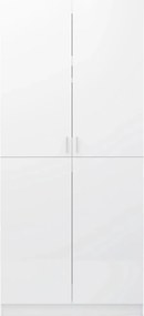 vidaXL Šatní skříň 90 x 52 x 200 cm dřevotříska [800636] Barva: Bílá