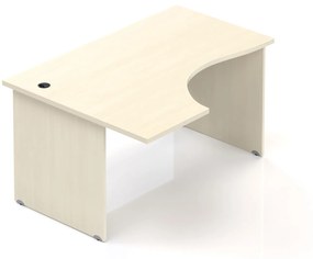 Kancelářský rohový stůl levý Komfort, dřevěná podnož, 140x70/100x76 cm BKA19 03