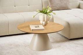 Konferenční stolek Soli 85 cm šedý/dub přírodní