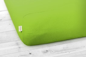 Jersey prostěradlo žlutozelené na výšku matrace do 20 cm Velikost: 60 x 120