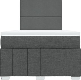 Box spring postel s matrací tmavě šedá 120x200 cm textil 3291629