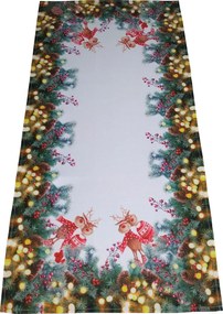 Vánoční ubrus - běhoun na stůl CHRISTMAS FRIENDS 60x120 cm Mybesthome