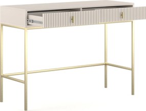 Toaletní stolek Maggiore 104 cm kašmírový/zlatý