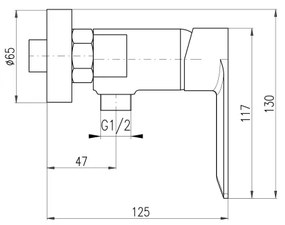 RAV Slezák NL181.5MGL - Sprchová baterie NIL lesklá šedá