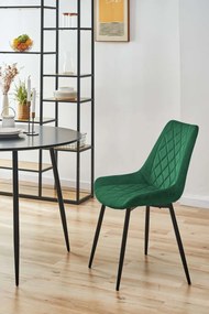 Čalouněná designová židle Justina zelená