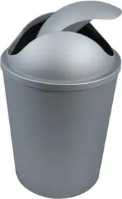 MSV AKO výklopný koš 5.5 L stříbrný / plast