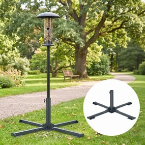 Stojan na slunečník Skládací stojan na slunečník Průměr trubky 38 a 48 mm Křížový stojan na slunečník, tmavě šedý