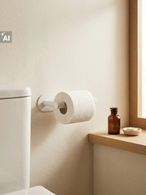 Sinsay - Samolepicí nástěnný držák na toaletní papír - bílá