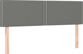 Box spring postel s matrací tmavě šedá 140x200 cm textil 3129634