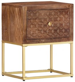 Noční stolek 40 x 30 x 50 cm masivní mangovníkové dřevo,  286554 HangarStore.cz