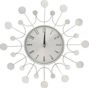 325165  Wall Clock Silver 40 cm Metal 325165