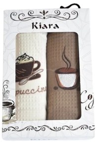 Praktik Dárková sada utěrek Kiara Cappuccino 50x70 cm 2 ks