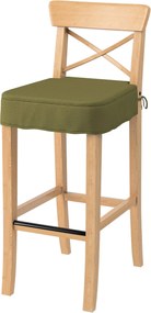 Sedák na židli IKEA Ingolf - barová barva zelená látka pletený vzor