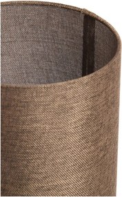 Hnědá stolní lampa s textilním stínidlem (výška 58 cm) Micky – Light &amp; Living