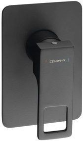 Sapho, FORATA podomítková sprchová baterie, 1 výstup, černá mat