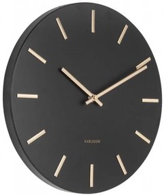 Designové nástěnné hodiny 5821bk black karlsson 30cm